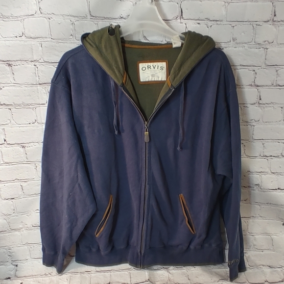 Orvis | Jackets & Coats | Orvis Heavy Weight Vintage Zip Up Hooded Full ...